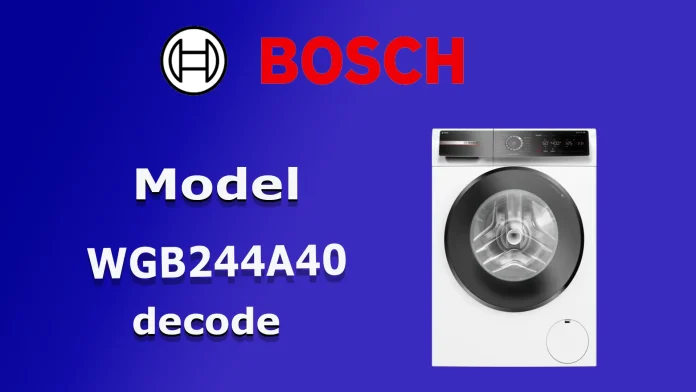 Decodificação dos Números de Modelo das Máquinas de Lavar Bosch ...